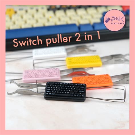 ที่ดึงคีย์แคป ที่ดึงสวิทซ์ 2 In 1 Keycap Puller Switch Puller ที่ถอดสวิทซ์ Keycaps Puller