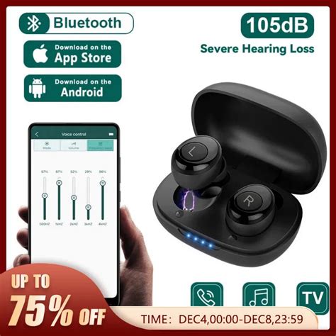 Jual Bluetooth Hearing Aids Rechargeable Hearing Aid App Digital Sound Amplifiers For Deafness