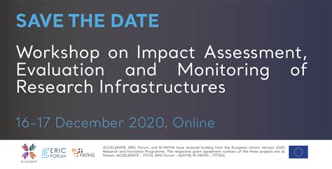 Save The Date Workshop On Impact Assessment Evaluation And Monitoring