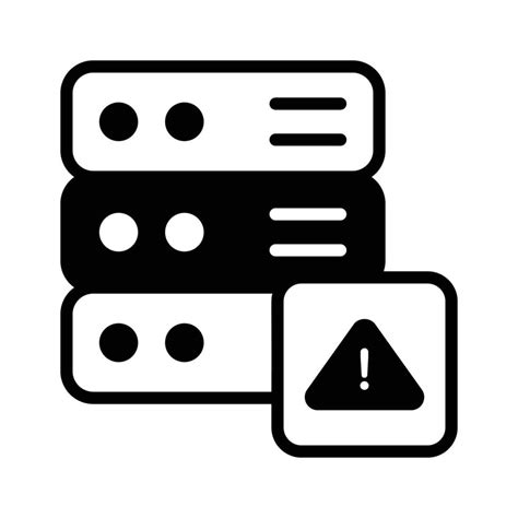 Server Error Hosting Problem Icon Design 49393659 Vector Art At Vecteezy