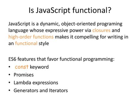Functional Programming In Javascript By Luis Atencio Ppt