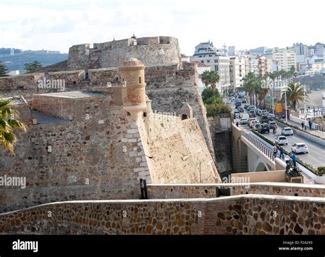 Muralla Real Historic Fortress Ceuta Spanish Territory In North Africa