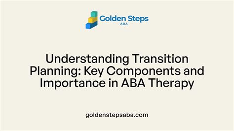 How To Support Transition Planning Through Aba Therapy