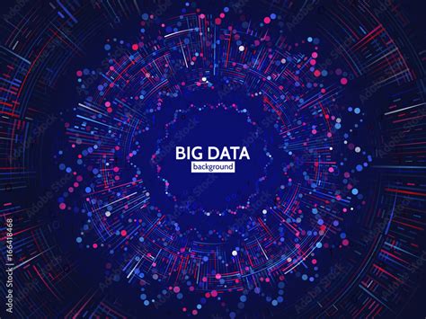 Visual Data Stream Information Abstract Data Conection Structure Futuristic Information