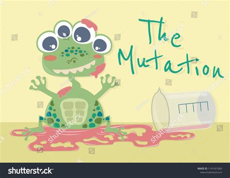Mutation Animal Vector Cartoon Illustration Mutant Stock Vector