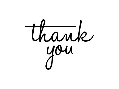 Thank You Card Clipart Black And White At Rodney Swisher Blog