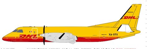 Dhl Aviation Saab 340a F Reg Xa Stx Xx40231 Jcwings 1 400 Eztoys Diecast Models And Collectibles