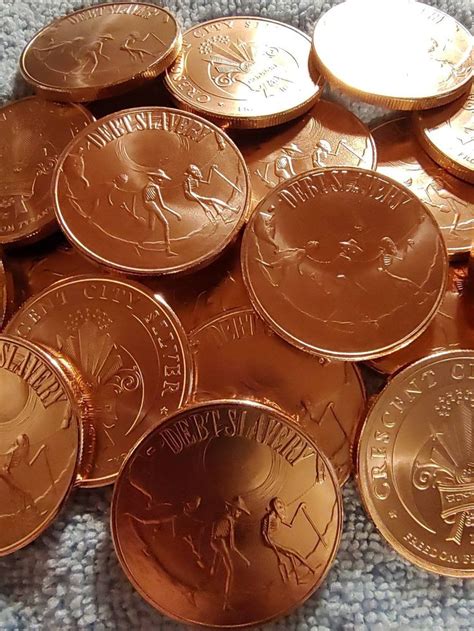1 Oz Copper Debt Round 999 Fine Copper Art Bullion Etsy Coins For
