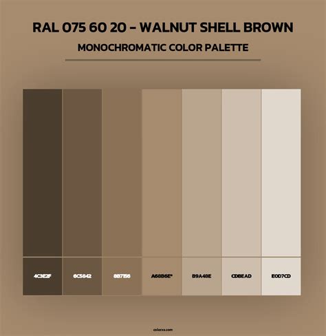 Ral 075 60 20 Walnut Shell Brown Color Palettes
