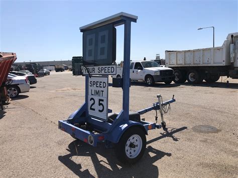 Precision Solar Controls Trailer Mounted Speed Awareness Monitor