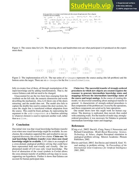 A Cognitive Model Of Visual Analogical Problem Solving Transfer Pdf