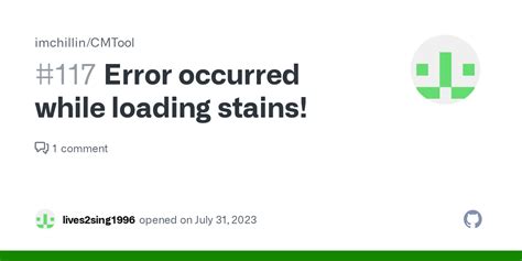 Error Occurred While Loading Stains · Issue 117 · Imchillincmtool