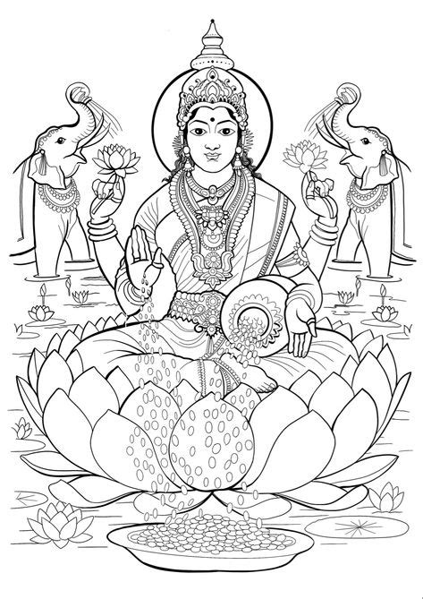 Goddess Lakshmi Drawing
