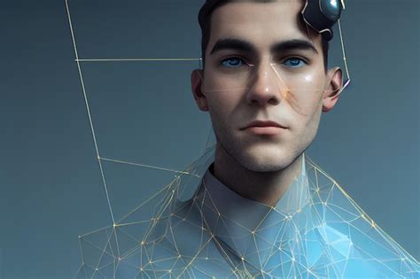 Premium Photo Male Profile For Technology Science And Educational