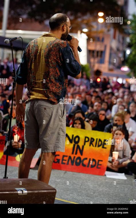 Greens Councillor Jonathan Sriranganathan Speaks With The Crowd During