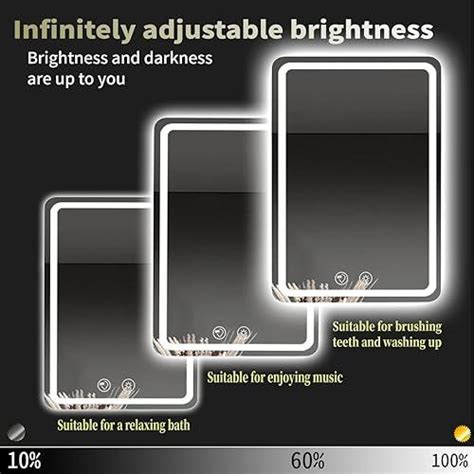 Ltfuuai 20x28 Led Bathroom Mirror With Lights Front Back Light
