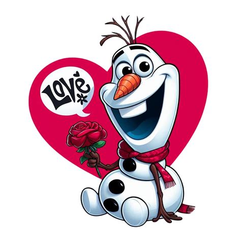 Olaf Png Clipart Frozen Olaf Valentines Day Elsa Olaf Png Olaf Love