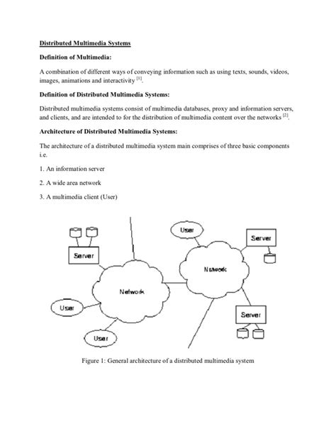 Distributed Multimedia System Overview Pdf Multimedia Server