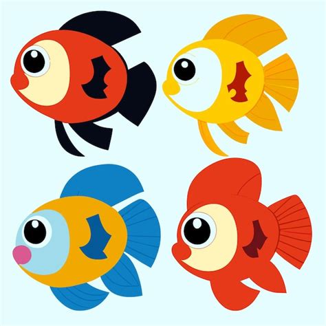 Premium Vector Assorted Fish Graphics