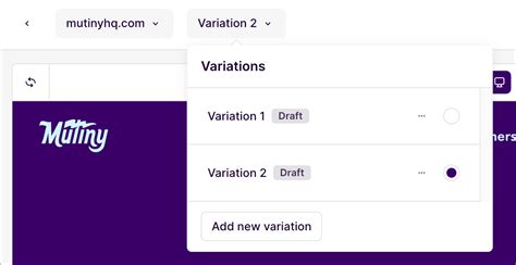 Creating Multivariate Experiences Mutiny