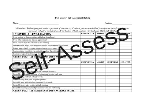 Self Assessment Total Bundle Choral Clarity