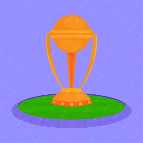 Premium Vector Cricket World Cup Trophy Vector Icon Cricket World Cup Trophy On The Cricket