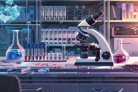 Premium Photo A Microscope Sitting On A Desk Perfect For Scientific