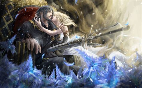 Noctis Lucis Caelum And Lunafreya Nox Fleuret Final Fantasy And 1 More Drawn By Katrinachiu