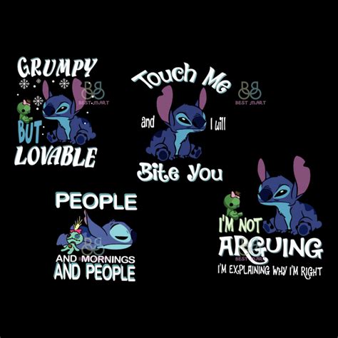 Grumpy But Lovable Svg Disney Svg Stitch Svg Disney Stitc Inspire Uplift