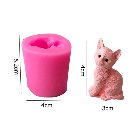 Cat Kitten Silicone Mold For Fondant Gum Paste C Grandado