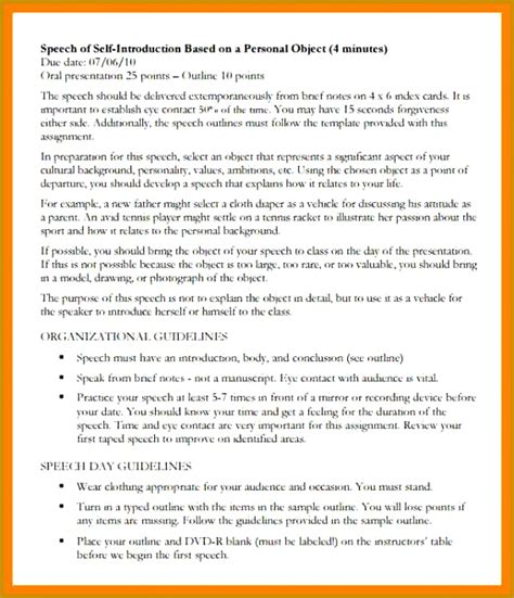 3 Ceremonial Speech Outline Fabtemplatez