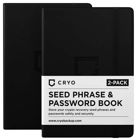 Crypto Seed Phrase Storage Notebook Waterproof Bitcoin