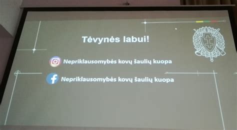 Pažintis Su Lietuvos šaulių Sąjunga Vilniaus Maironio Progimnazija