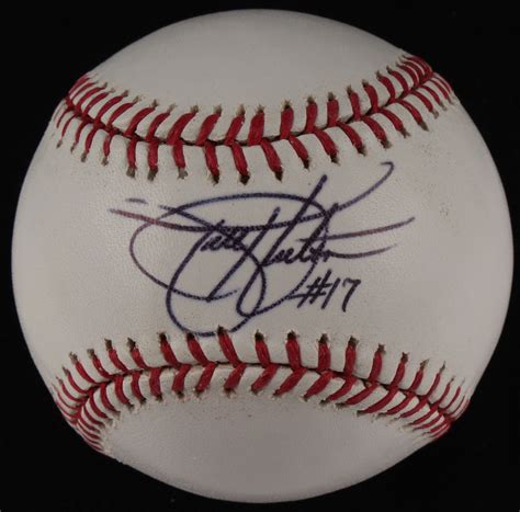 Todd Helton Signed Oml Baseball Jsa Coa Pristine Auction