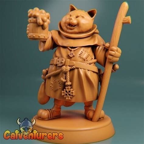 Friar Cat 3d Model 3d Printable Cgtrader