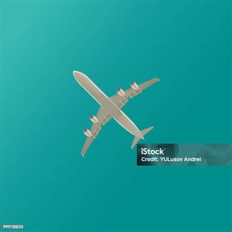 Pesawat Di Awan 2 Ilustrasi Stok Unduh Gambar Sekarang Angin Biru