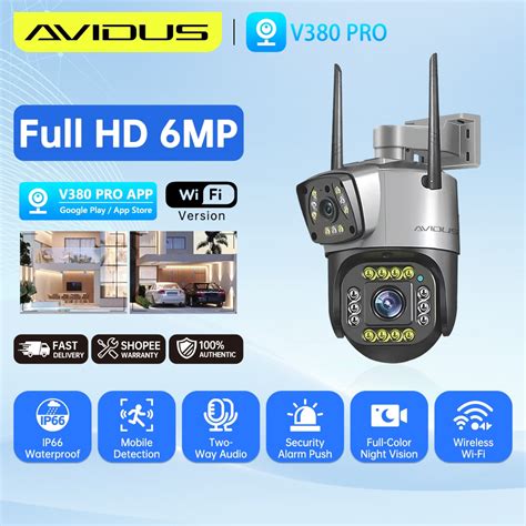 Avidus X V380 Pro C31 Dual Lens Cctv Hd 1080p Wireless Wifi Q30s Outdoor Ai Motion Dection