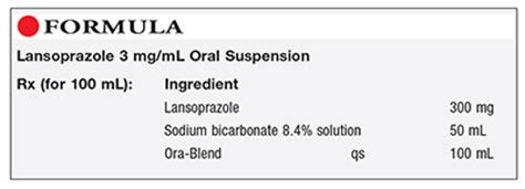 Lansoprazole 3 Mg Ml Oral Suspension