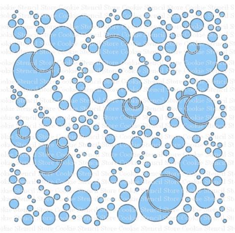 Water Bubbles Stencil