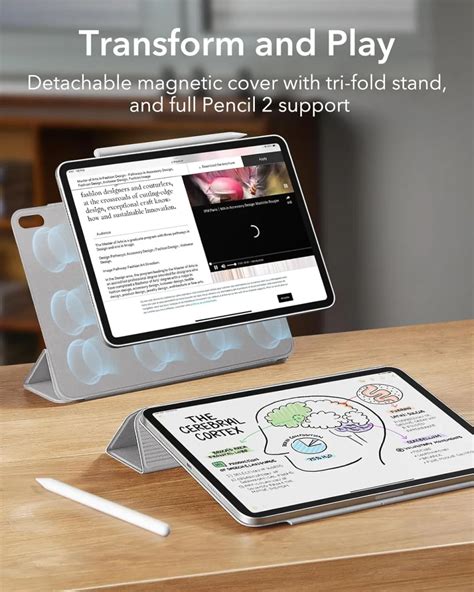 Esr Rebound Magnetic Ipad Pro 11 20242025 Hoes Book Case Grijs Gsmpunt