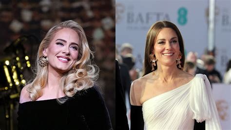 Adele Wears Kate Middletons Favorite Dress Designer With Fun Hair In