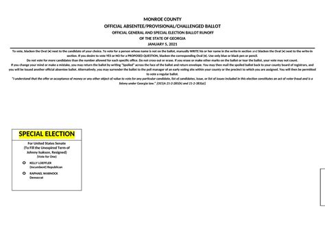 Ballot Template Spark Premium Template Template Spark