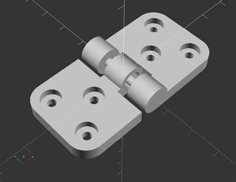 Parametric Hinge By Pixelcrafter Download Free Stl Model