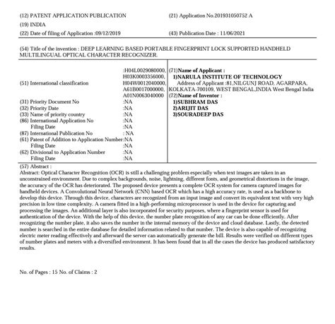 Arijit Das On Linkedin Deeplearning Computerscience Python Research Patent Engineering