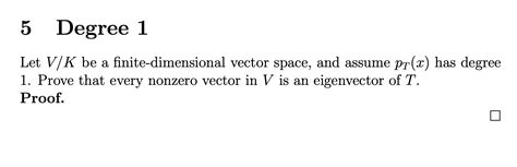 Solved Let V K Be A Finite Dimensional Vector Space And Chegg