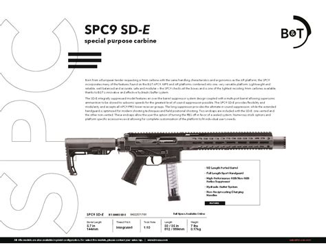 Bandt Spc9 Sd E Euro Contract Edition Integrally Suppressed Full Sized
