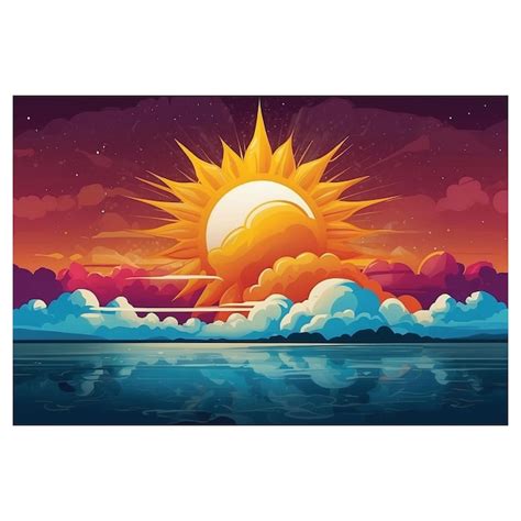 Premium Photo Background Design Image With Summer Sun Theme