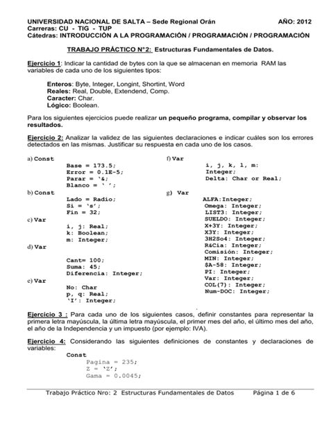 Trabajo Practico Nº2 Cátedra De Programación