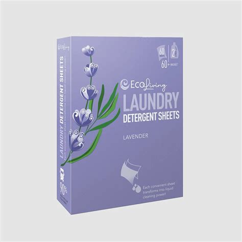 Ecoliving Laundry Detergent Strips Lavender 60 Sheets Briscoes
