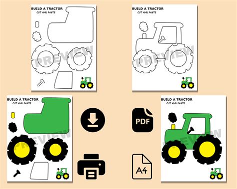 Printable Tractor Template 2025